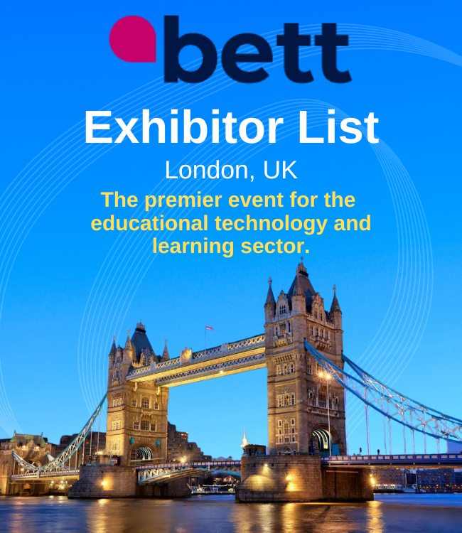Bett Edtech Event UK Exhibitor List - Buy At $350 - BizProspex