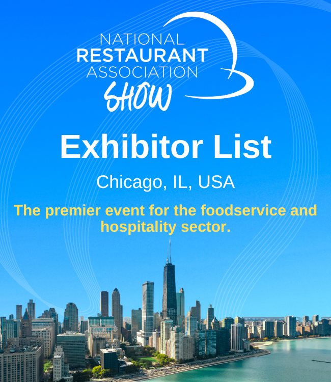 National Restaurant Association Show Exhibitor List - Buy At $750